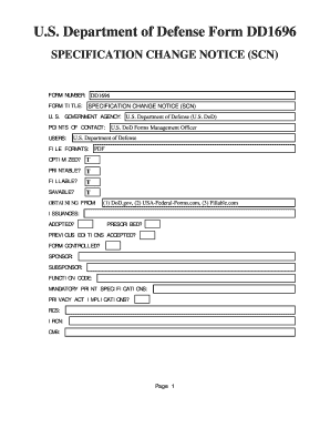 Fillable Online Department of Defense Form DD1696 Fax Email Print ...