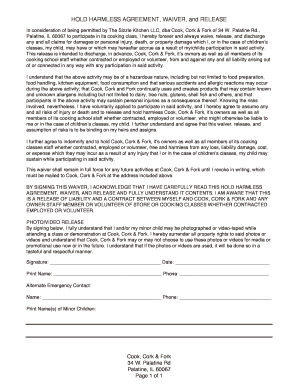 Fillable Online HOLD HARMLESS AGREEMENT, WAIVER, and RELEASE Fax Email Print - pdfFiller