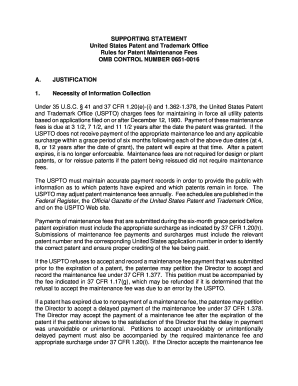 Fillable Online Rules for Patent Maintenance Fees Fax Email Print ...
