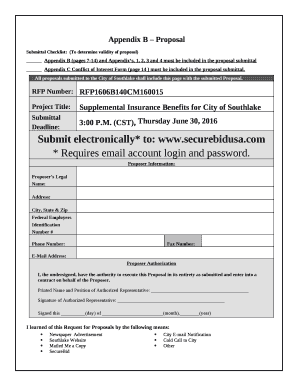 Appendix B Proposal Doc Template | pdfFiller