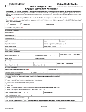 Instructions: If the Employer Group elects to promote OptumHealth Bank ...