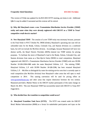 Q: Why did Sharyland create a new Transmission Distribution Service ...