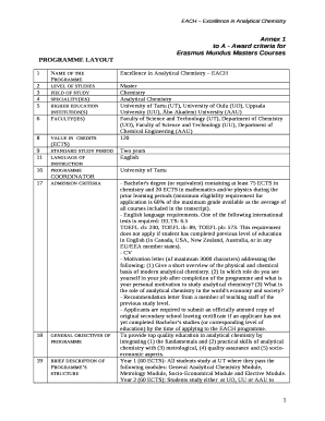 to A - Award criteria for Doc Template | pdfFiller