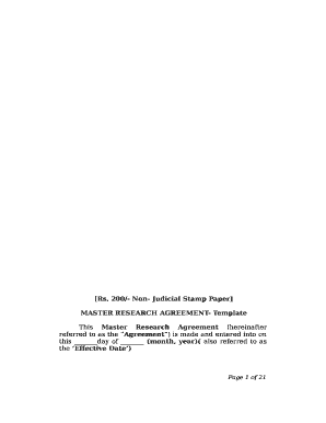 200/- Non- Judicial Stamp Paper Doc Template | pdfFiller