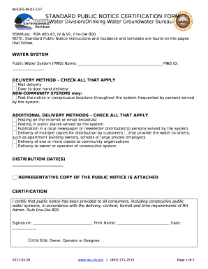 Public Water System (PWS) Name: PWS ID: Doc Template | pdfFiller