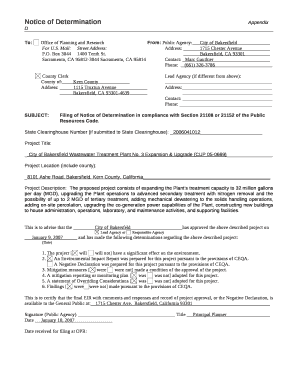 Notice of DeterminationAppendix D - docs bakersfieldcity Doc Template ...