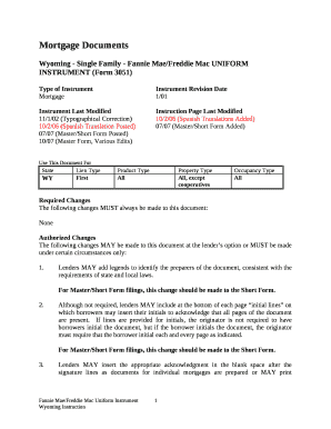 Wyoming - Single Family - Fannie Mae/Freddie Mac UNI INSTRUMENT ( 3051 ...
