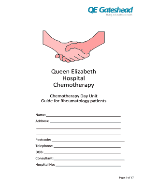 Fillable Online Chemotherapy Day Unit Fax Email Print - pdfFiller