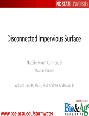 Fillable Online Disconnected Impervious Surface Fax Email Print - pdfFiller