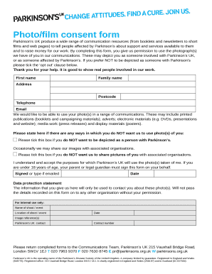 Photo/film consent Doc Template | pdfFiller