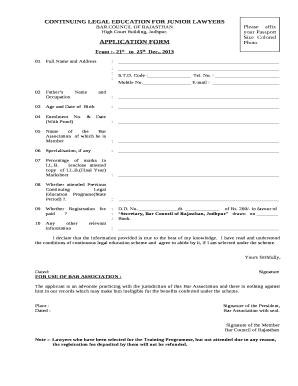 CONTINUING LEGAL EDUCATION FOR JUNIOR LAWYERS Doc Template | pdfFiller