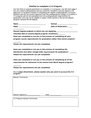 MajorDate of Moderation Doc Template | pdfFiller