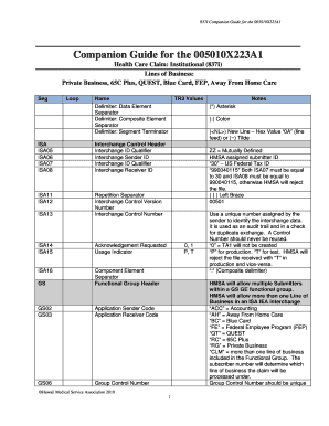Fillable Online 837I Companion Guide for the 005010X223A1 Fax Email ...