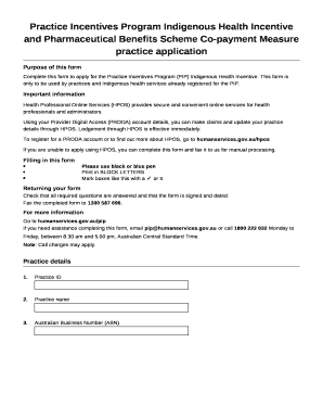 Complete this to apply for the Practice Incentives Program (PIP ...