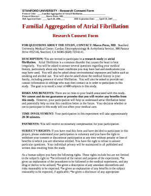 Familial Aggregation of Atrial Fibrillation Doc Template | pdfFiller