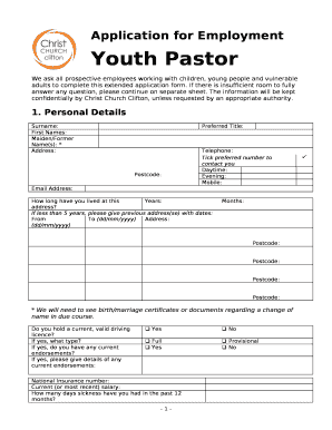 We ask all prospective employees working with children, young people ...