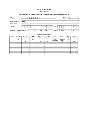 VAT-33 Doc Template | pdfFiller