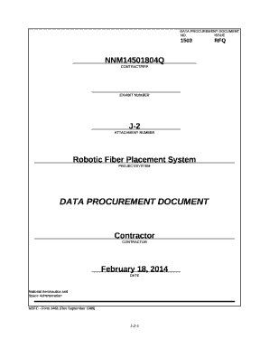DATA PROCUREMENT DOCUMENT Doc Template | pdfFiller