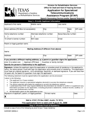 Application for Specialized Telecommunications Doc Template | pdfFiller