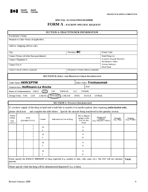 A PATIENT SPECIFIC REQUEST Doc Template | pdfFiller