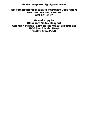 Please complete highlighted areas Doc Template | pdfFiller