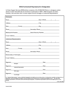 In-Home Support Services (IHSS) allows recipients of the HCBS/EBD ...