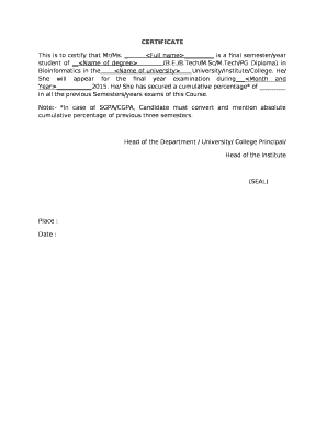 This is to certify that Mr/Ms Doc Template | pdfFiller