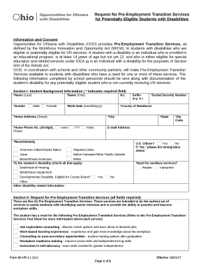 Opportunities for Ohioans with Disabilities (OOD) provides Pre ...
