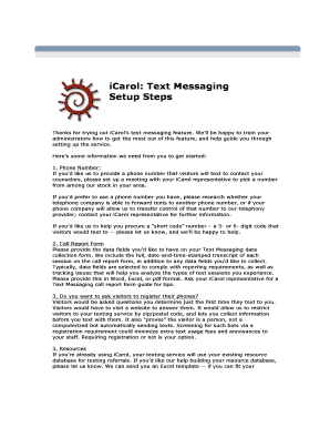 Icarol Messaging - Fill Online, Printable, Fillable, Blank | pdfFiller