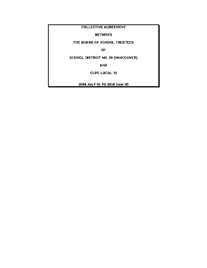 CUPE LOCAL 15 Doc Template | pdfFiller