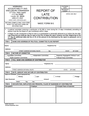 NADC B-5 Doc Template | pdfFiller