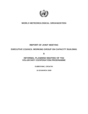 Regional Association I (Africa) - WMO Library Doc Template | pdfFiller