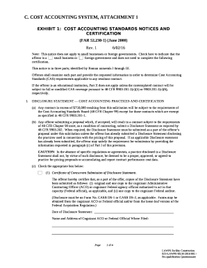 Exhibit 2:Cost Accounting Standards Notices and Certification Doc ...