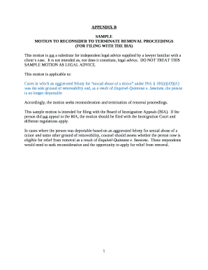 Motion to Reconsider To TERMINATE REMOVAL PROCEEDINGS Doc Template ...