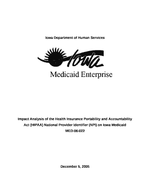 Impact Analysis of the Health Insurance Portability and Accountability ...