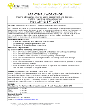 Placing siblings together or apart: assessment and decision Doc ...