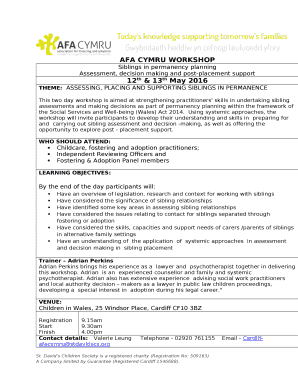Siblings in permanency planning Doc Template | pdfFiller