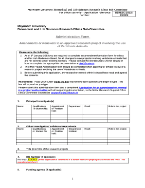 As of 1st January 2013 you are required to complete an amendment ...