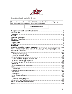 Occupational Health And Safety Policy Sample | pdfFiller