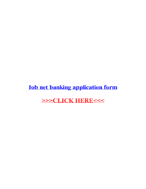 Iob Net Banking Application Form - Fill Online, Printable, Fillable ...