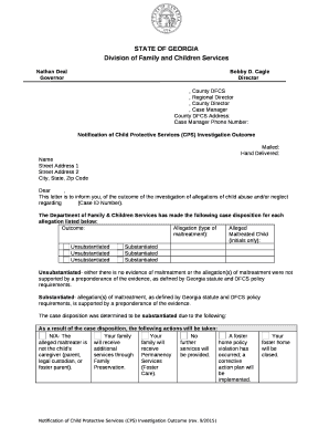 , County DFCS Doc Template | pdfFiller