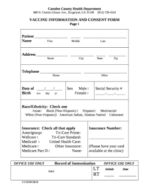 Vaccine Ination Statement Inactivated Influenza VIS CDC Doc Template ...