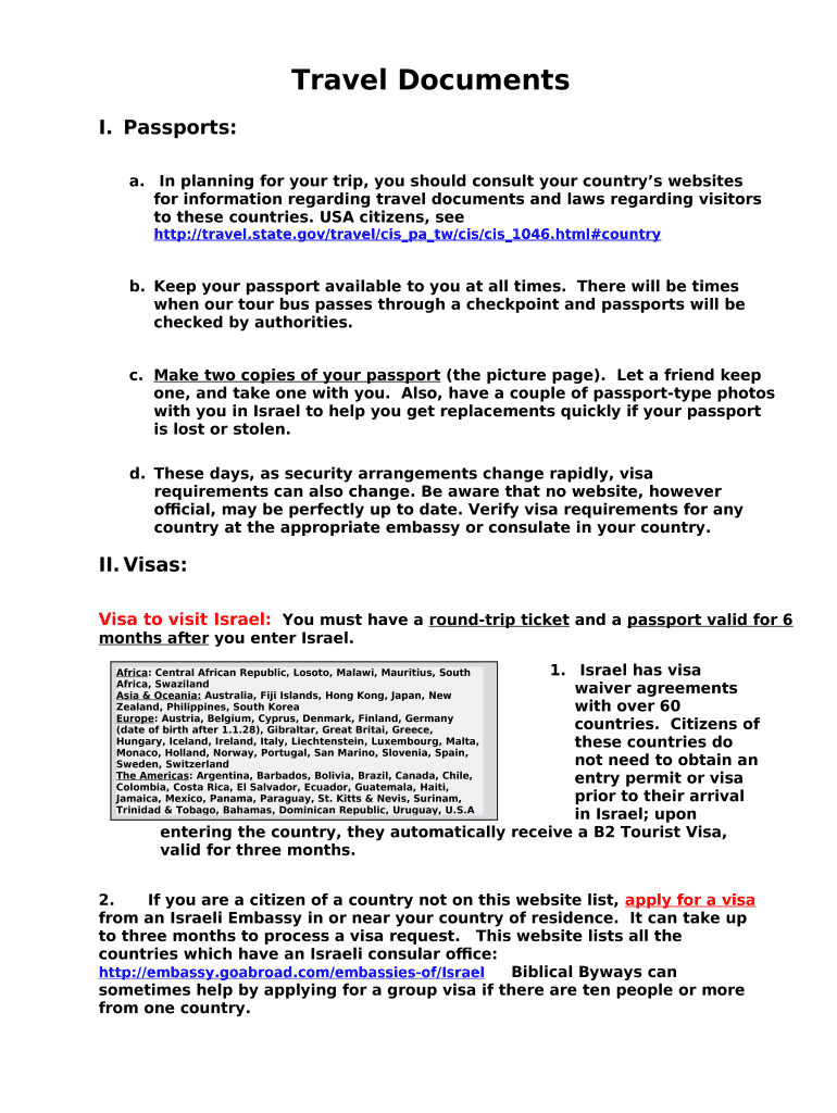 Passports: Doc Template | pdfFiller