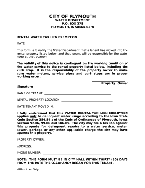 Fillable Online water damage exclusion fnic form Fax Email Print ...