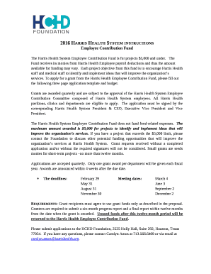 The Harris Health System Employee Contribution Fund is for projects ...