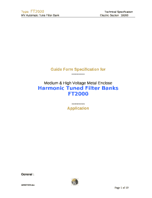 Guide Specification for Doc Template | pdfFiller