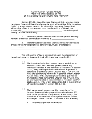 CERTIFICATION FOR EXEMPTION Doc Template | pdfFiller