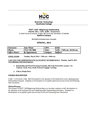 3 credit hours (2 lecture, 3 lab)--80 hours per semester-12 weeks Doc ...