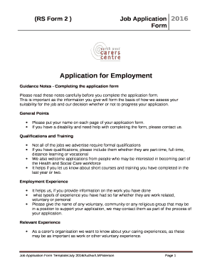 Guidance Notes - Completing the application Doc Template | pdfFiller