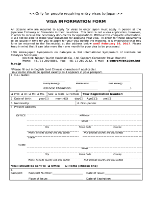 Visa Ination Doc Template | pdfFiller